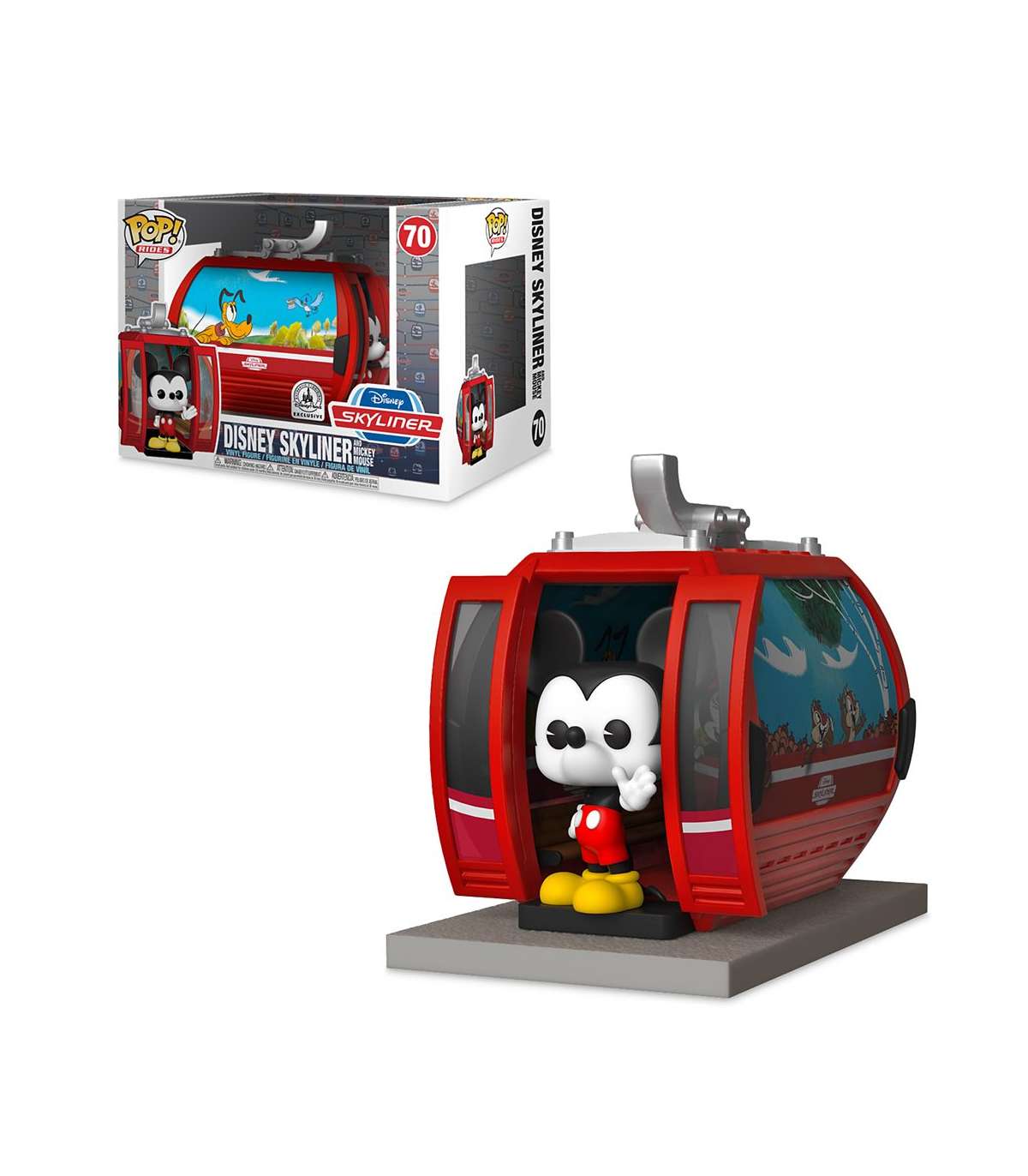 70 DISNEY FUNKO POP RIDES DISNEY SKYLINER AND MICKEY MOUSE